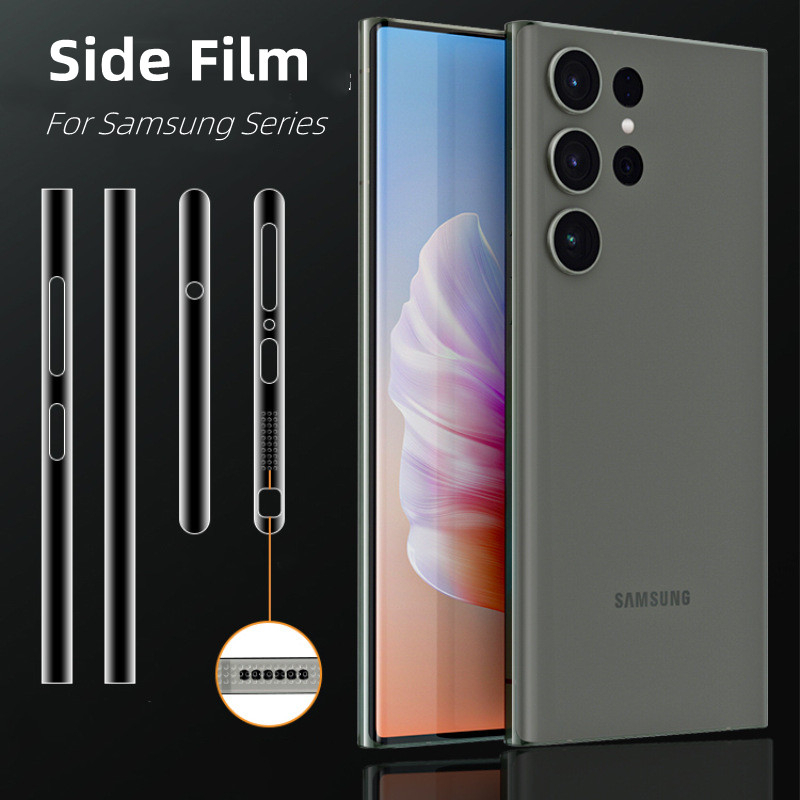 Side Sticker For Samsung Galaxy S25 S24 S23 S22 Ultra Z Fold Flip 6 5 4 ...