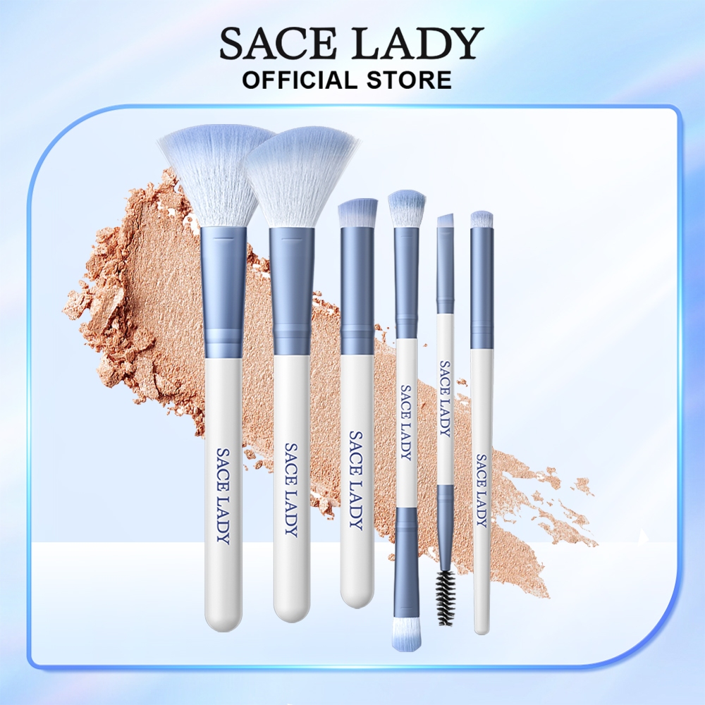 SACE LADY Brush Set 6Pcs Makeup Brush Powder Eyeshadow Eyebrow ...