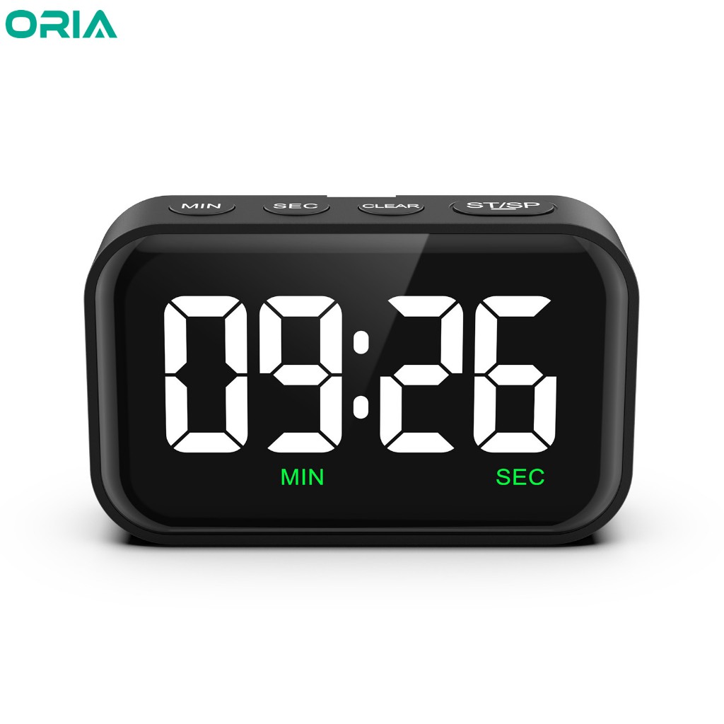ORIA Digital Kitchen Cooking Timer Battery Powered Magnetic Countdown ...