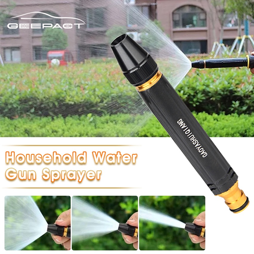 Geepact Household Water Gun Sprayer Nozzle Adjustable Metal High ...