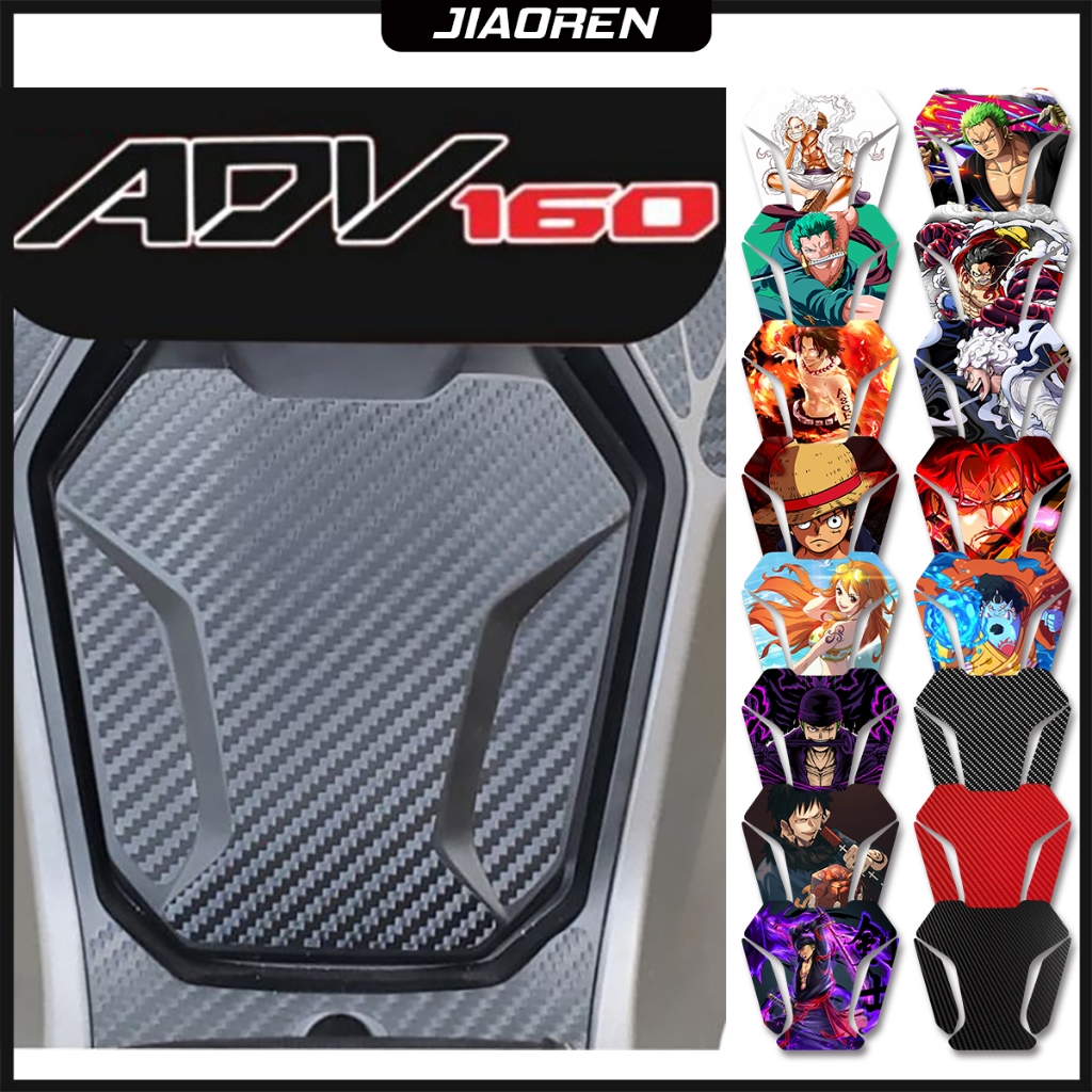 honda adv 160 tank cover carbon sticker for motorcycl waterproof luffy ...