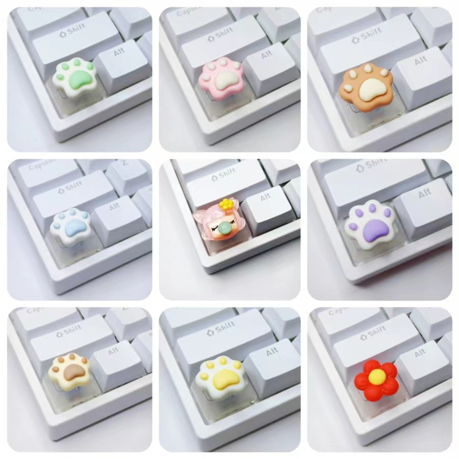 1pcs Cat Claw Translucent PBT Keycap ctrl Keycap for Mechanical ...