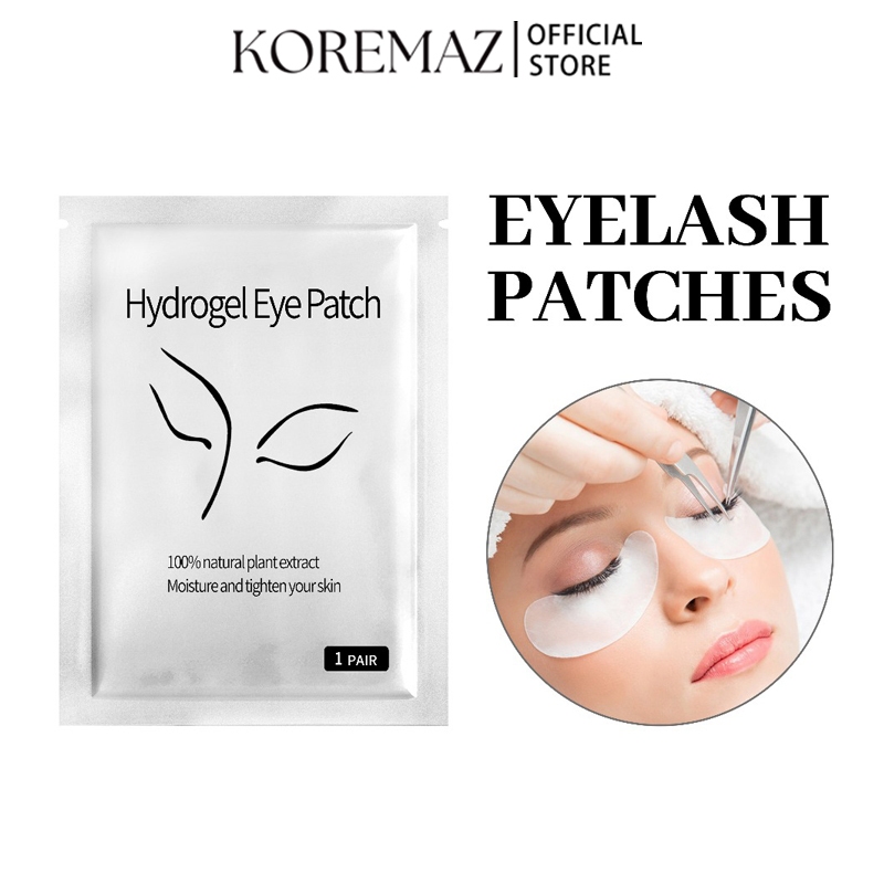 KOREMAZ 50 Pairs Eyelash Extension Paper Patches Lint free Grafted ...