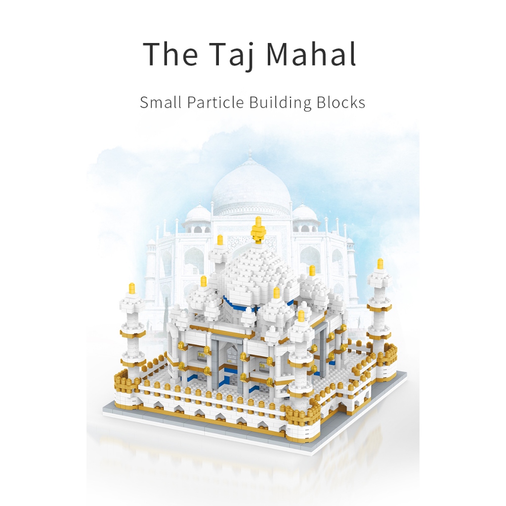 [Ready Stock] Taj Mahal Building Model Assembling Assembling Building Blocks Children's ...