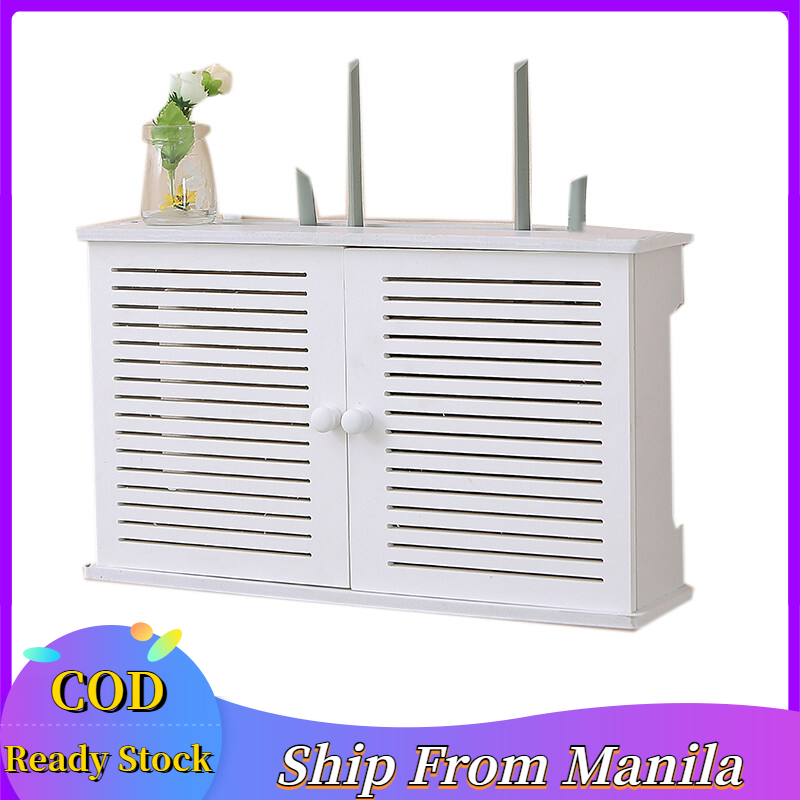 Creative Perforation-free Wall Shelving TV Set-top Box Shelf Wall ...