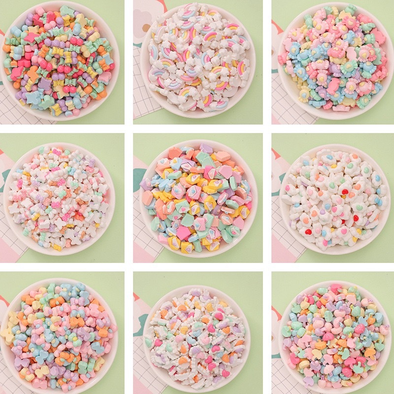30 Pieces Resin Mini Colorful Candy, Rainbow, Cherry Series Flat Back ...