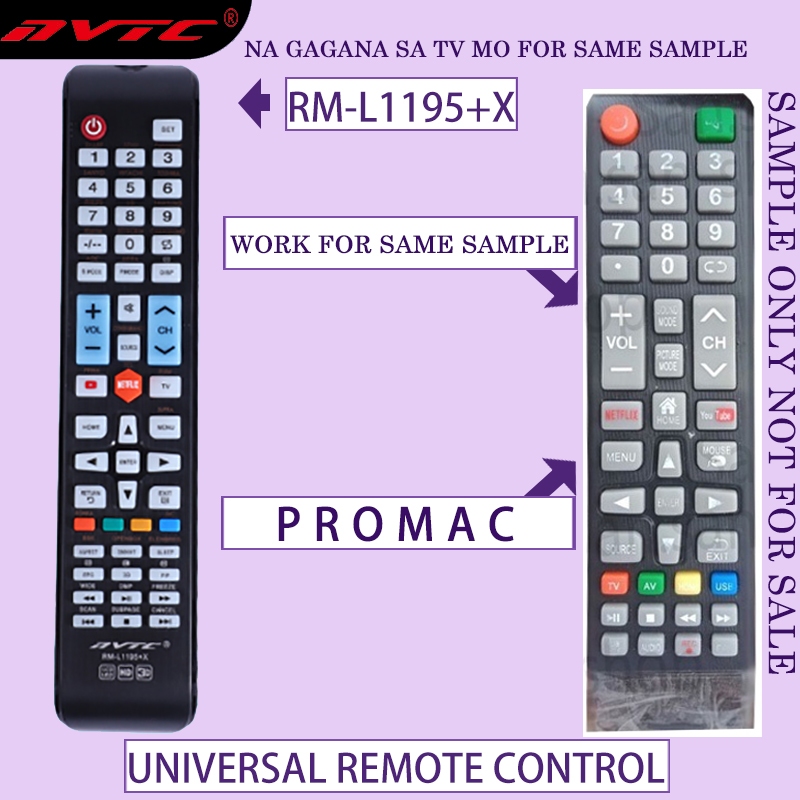 Universal remote control for promac smart tv remote(universal)na gagana ...
