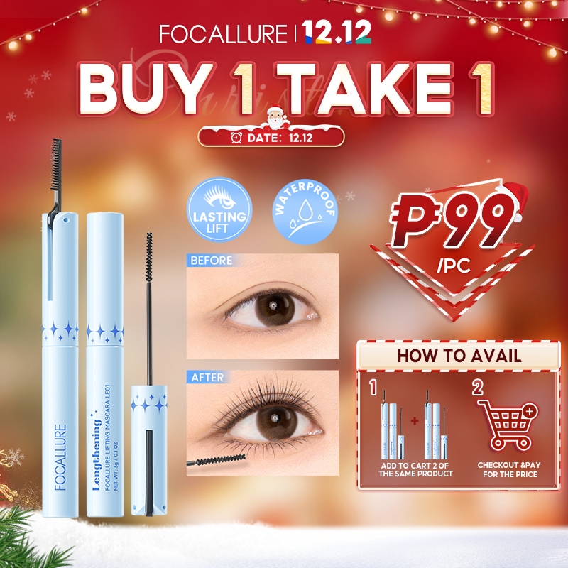 FOCALLURE Pro-Length Ultra-fine Waterproof Mascara Curl Eyelash Comb ...