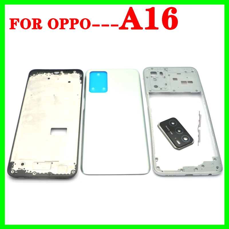 Full Set Back Housing For OPPO A16 CPH2269 Back Battery Glass Cover ...
