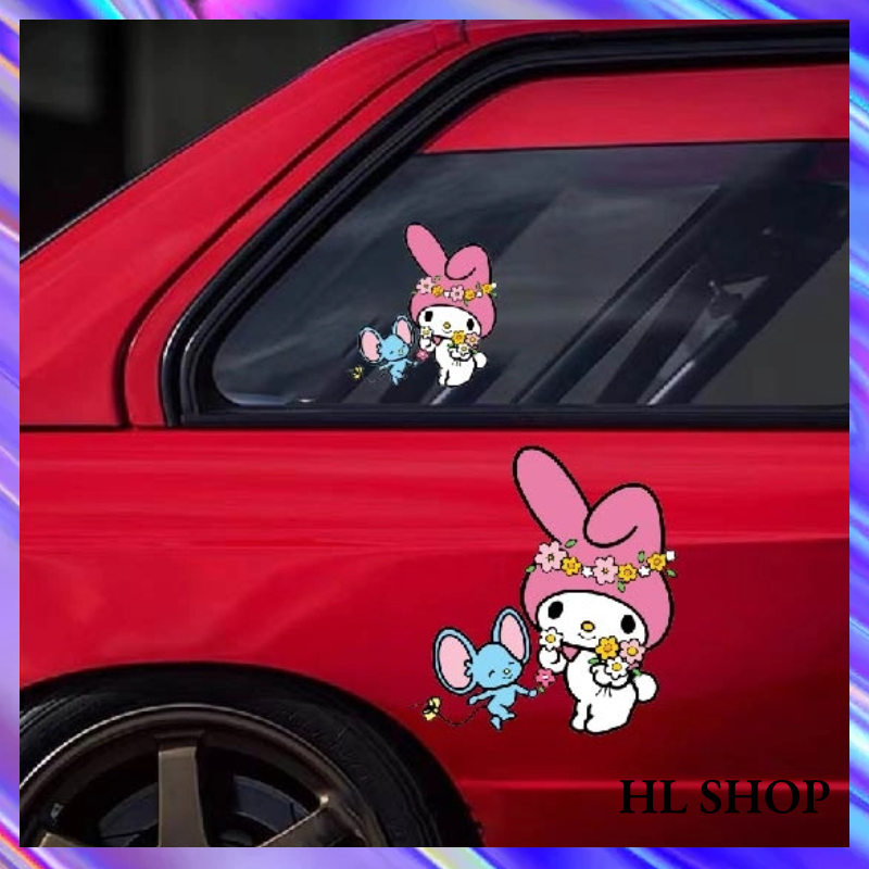 HL Melody Cute Sticker Motorcycle Decoration Cartoon Sticker Sanrio ...