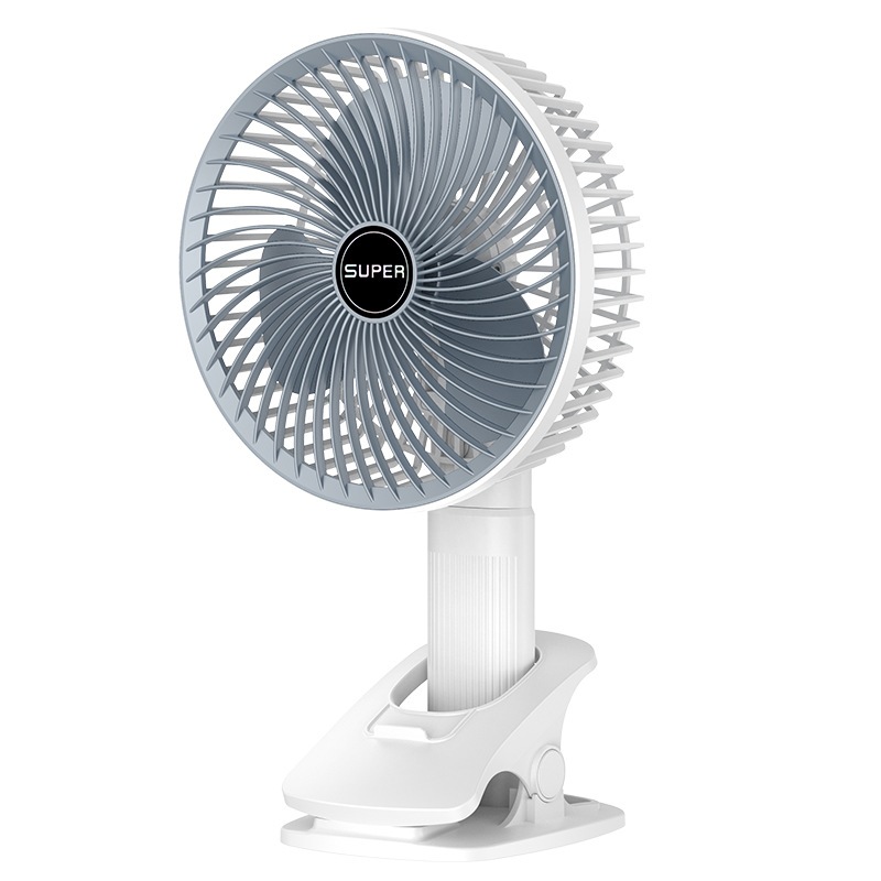 Desk Fan Rechargeable Clip Fan Stand Fan Small Handheld Charging USB ...