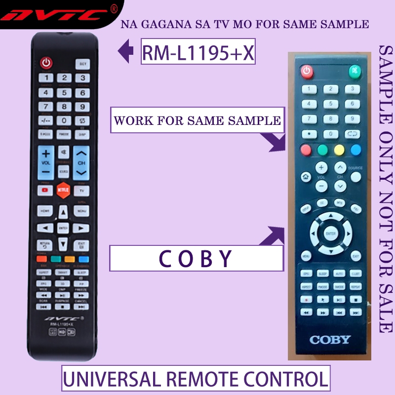Universal remote control for coby smart tv remote na gagana sa tv mo ...