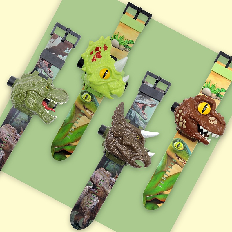 Cartoon Stegosaurus Tyrannosaurus Rex Dinosaur Watch Projector For ...