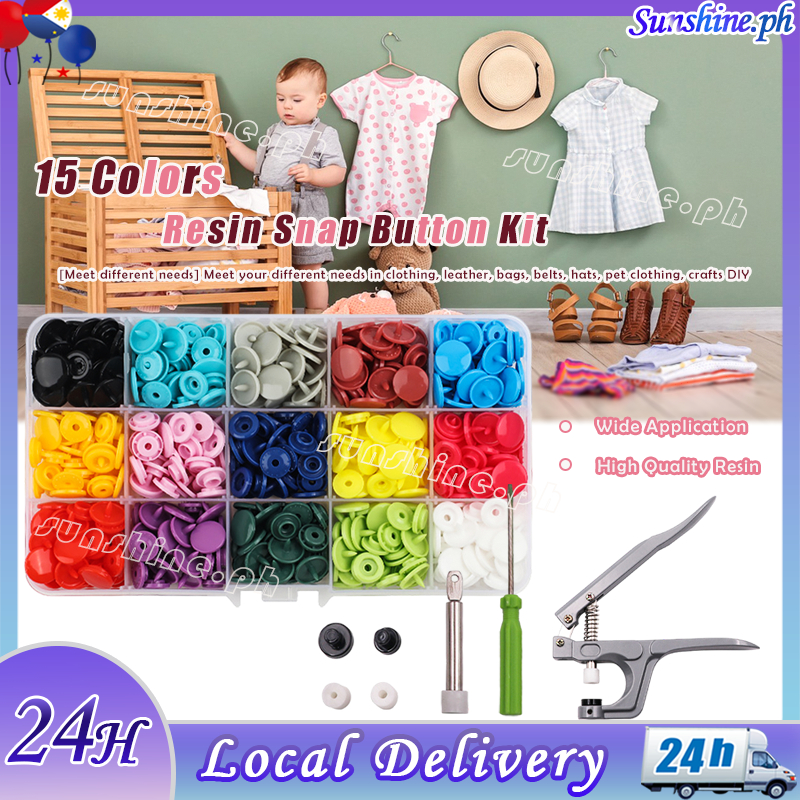 Snap Button Kit Plastic Snap Set T5 Clothing Snap Fastener Tool ...