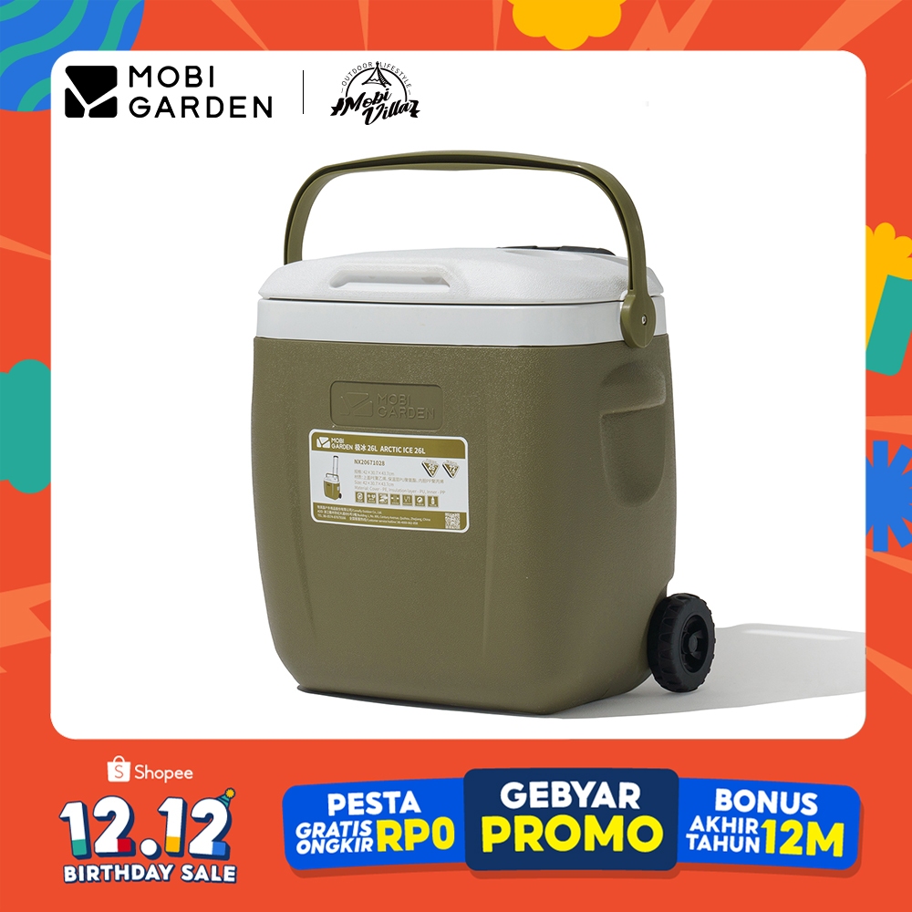 MOBI GARDEN Camping Cooler Box Ice Box Food&Drink Portable Outdoor Picnic Keep Fresh ...