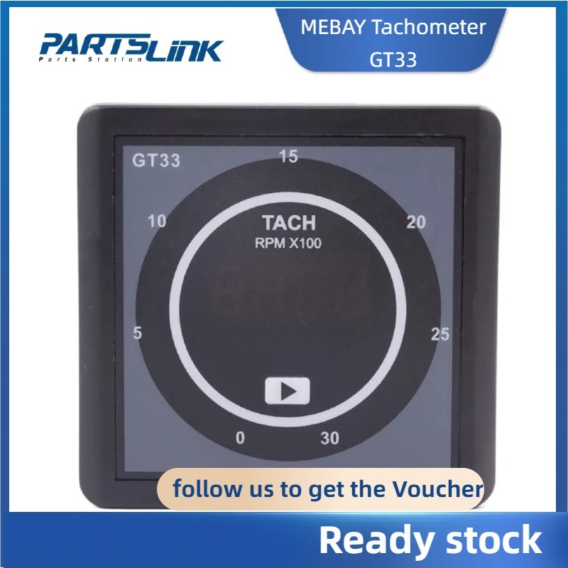 Original Mebay GT33 Engine Tachometer Digital Multifunction Tachometer Hour Meter Generator ...