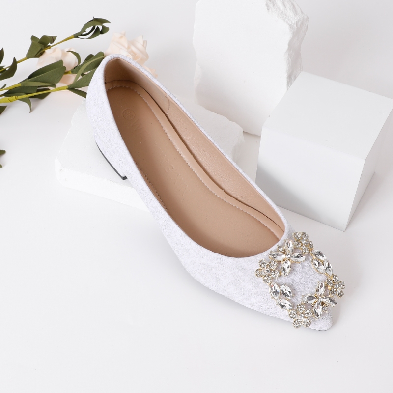 Women's High heels Snowflake Buckle Rhinestone Shoes 3 CM High Heels ...