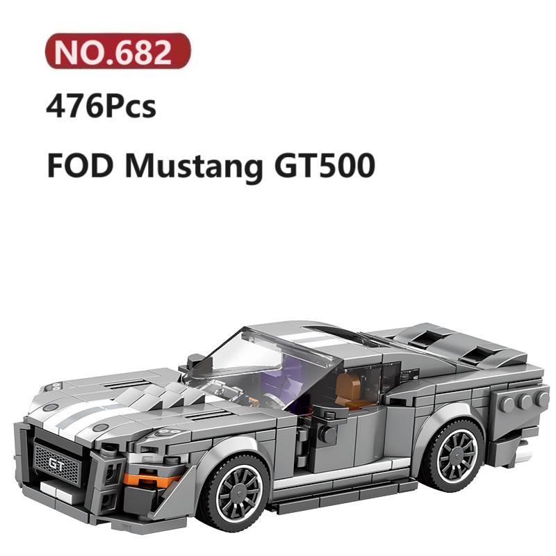FOD Mustang GT500 Building Blocks 476 Pcs Reobrix Car Bricks Toy Set ...