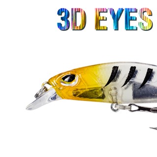 1Pcs Laser Fishing Bait Lure 7cm/8g Slow Sinking Minnow Casting Lure 3D Eyes Laser Trolling ...