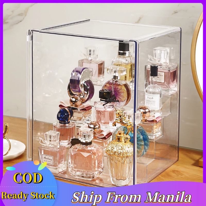 Transparent Perfume Cabinet Cosmetics And Skin Care Display Rack ...