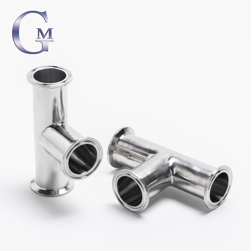 304 19mm X25.4mm Sanitary Tri Clamp 3 Way Tee 304 Stainless Steel ...