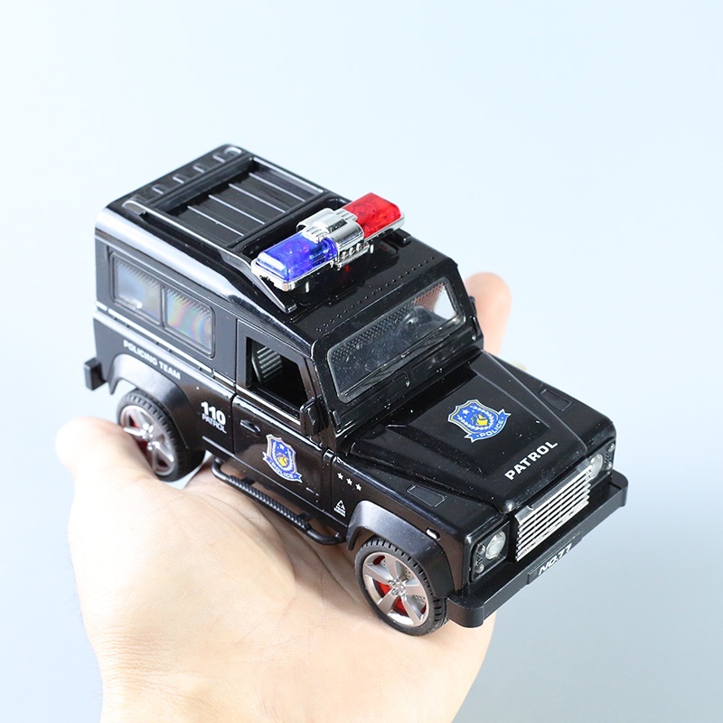 Children Land Rover Police Car Model Sound Light Toy Car Gift | Shopee ...
