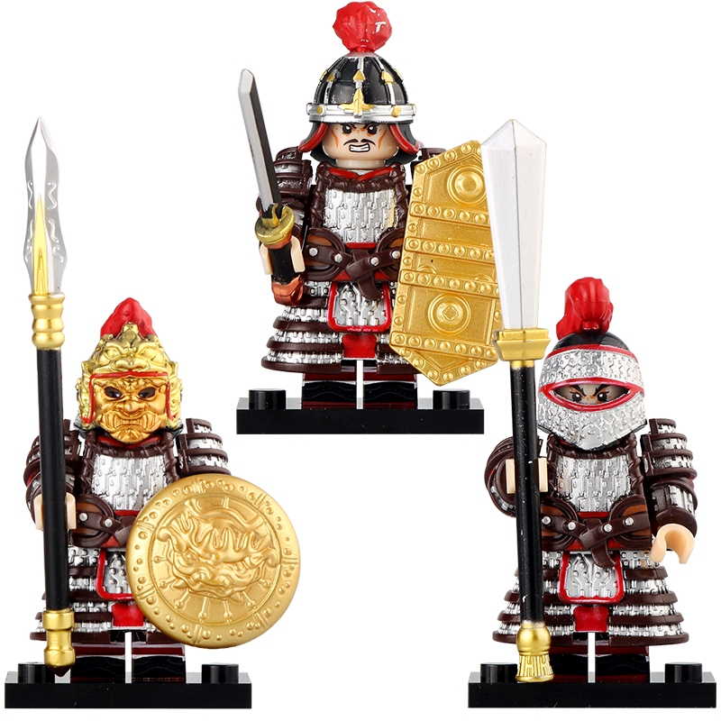 Tang Dynasty Heavy Armored Soldiers Figures Toys Building Blocks S631 ...