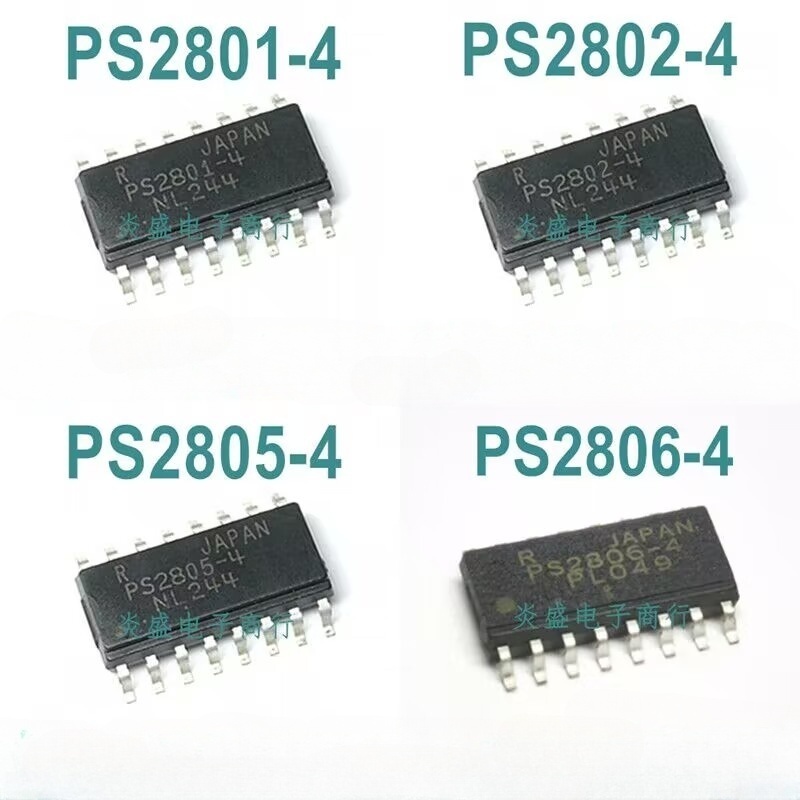 [5PCS] Ps2801-4 2802-4 2805-4 2806-4 Original Imported Patch Optocoupler Four-Channel Coupler ...