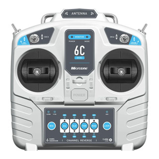 MicroZone MC6C Mini V2 2.4G 6CH Controller Transmitter w/ Receiver ...
