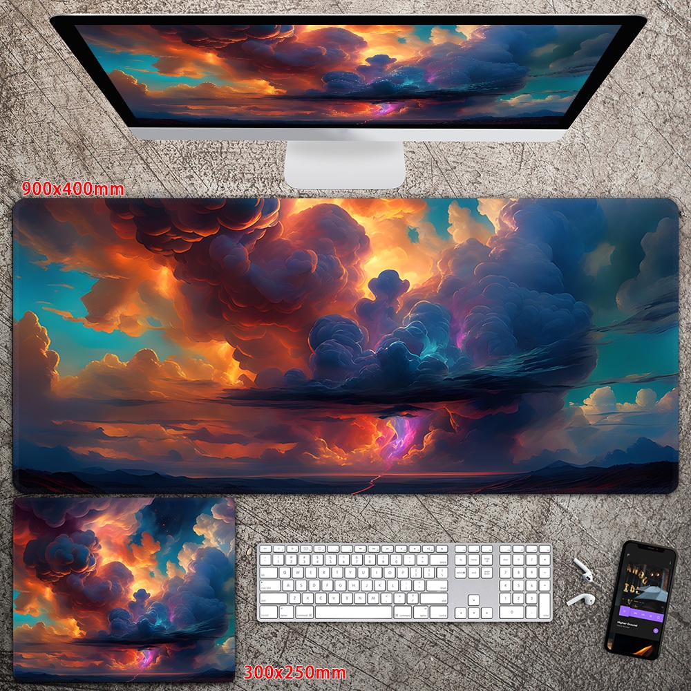 Cute Cloud Mouse pad Extended Waterproof Non-Slip design Precision ...