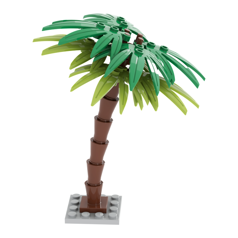 Palm Tree Green Lime Color 2563 2566 2536 30239 10884 Plant MOC Toys Kid Collection Souvenir ...