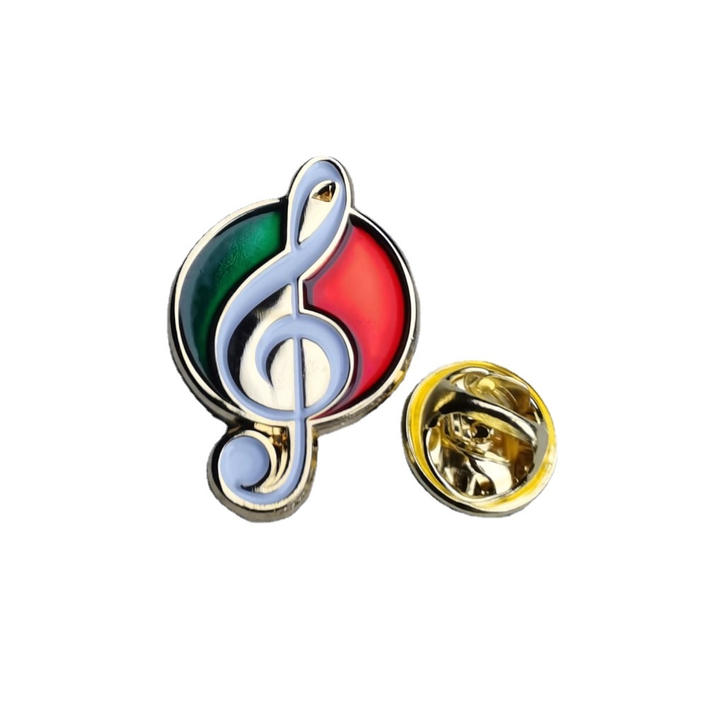 Fashion Accessories Music Collar Pin Enamel Brooch Pin Size 1 Inch ...