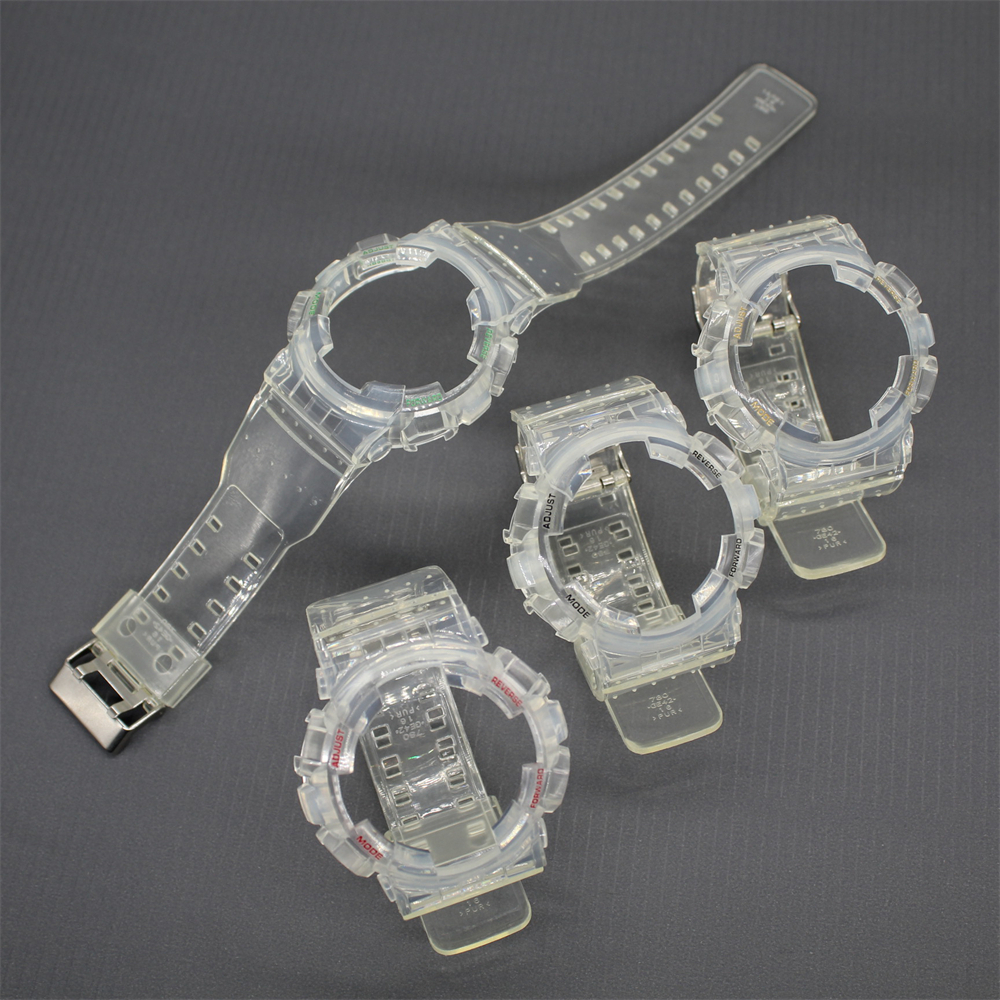 Transparent Color Integrated set Watchband for Casio G-SHOCK GA100 ...