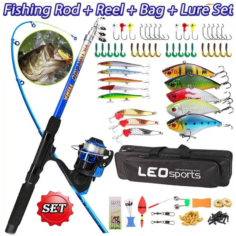 Fishing rod set original fishing rod and reel set fishing rods full set ...