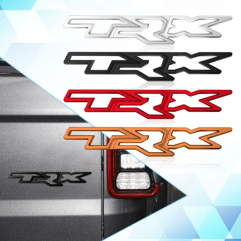 Metal Car Styling TRX Emblem Side Fender Rear Trunk Badge Sticker For ...