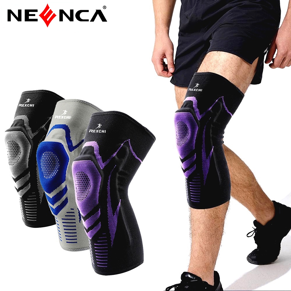 Knee Support Brace Patella Protector Silicone Spring Knee Pad Sleeve ...