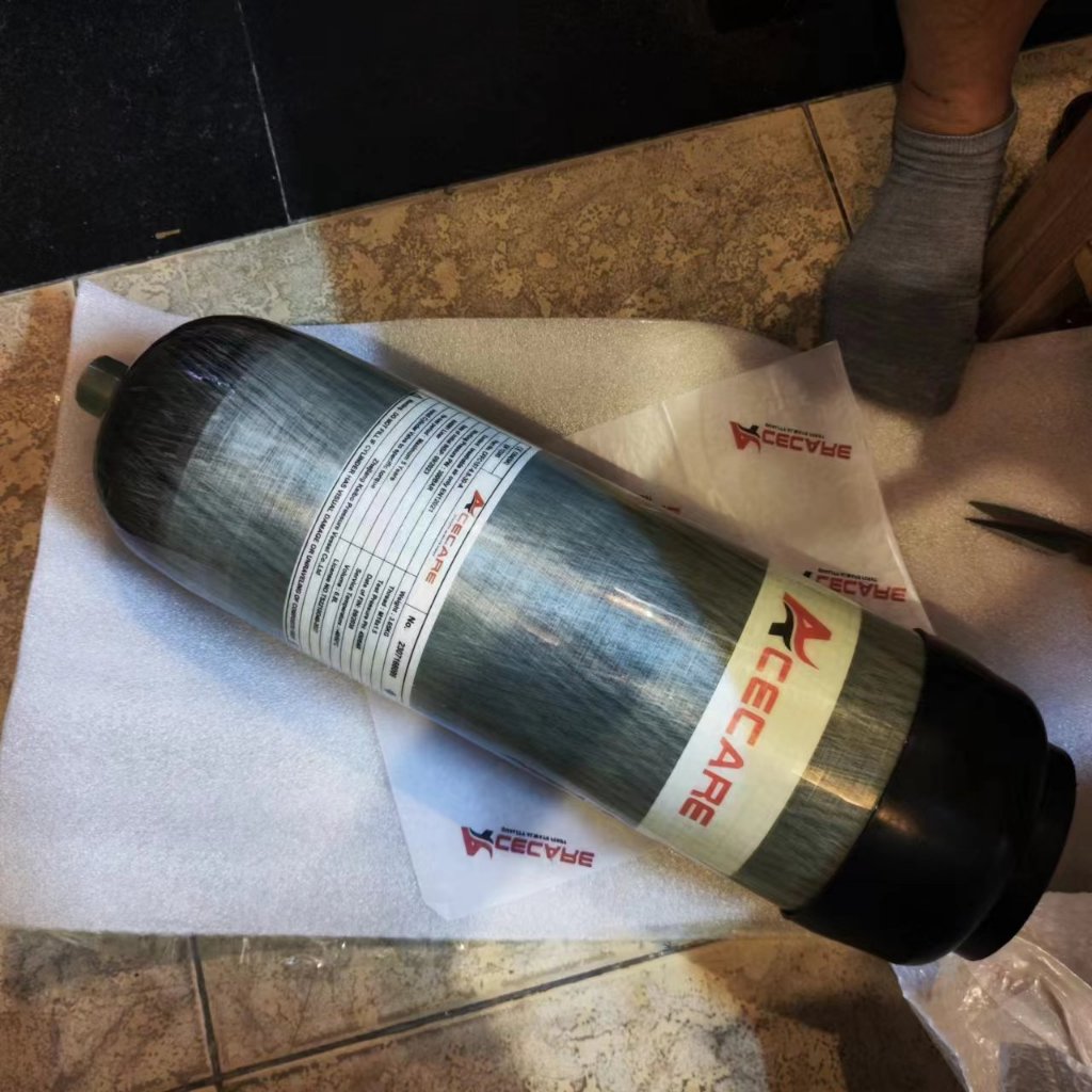 6.8L Carbon Fiber Cylinde High Pressure Bottle HPA Tank for Fire Diving ...