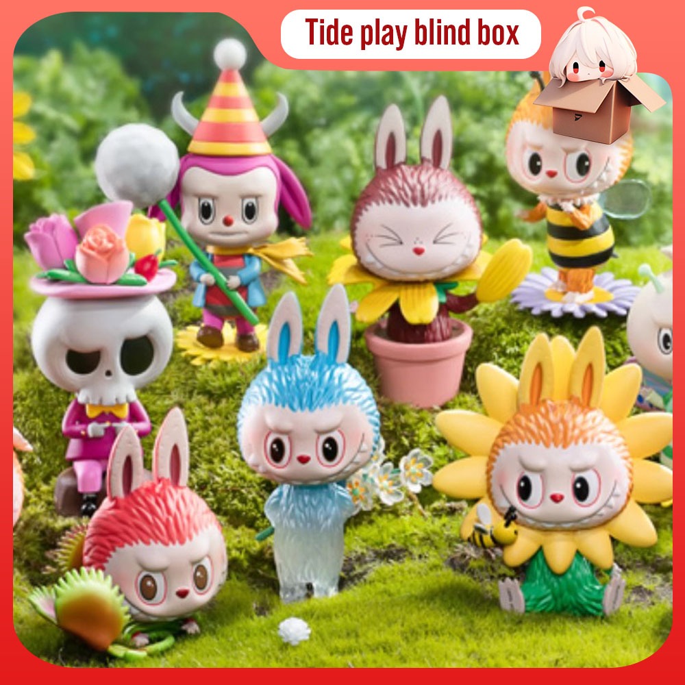 Popmart Authentic LABUBU Flower Soul Series Hand Action Doll Toy Water ...