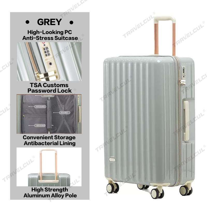 TRAVELCUL 20/24/28inch Japanese Style Luggage YKK Zipper Suitcase ...