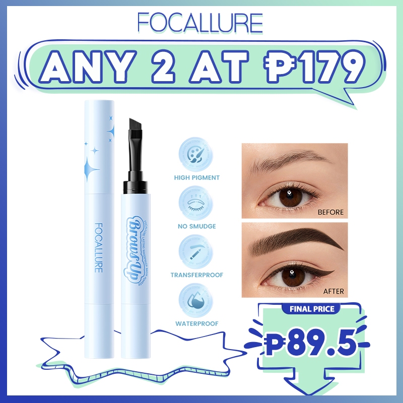 FOCALLURE Pro-stay No Smudge 3D Eyebrow Pomade Cream 2-In-1 Transfer ...