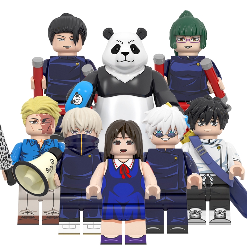 Block Toys Figures Jujutsu Kaisen Anime Gojo Satoru Panda buillding ...