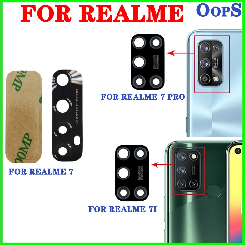 Rear Camera Glass Lens For Oppo Realme 7 7i Pro Back Main Camera Cover ...