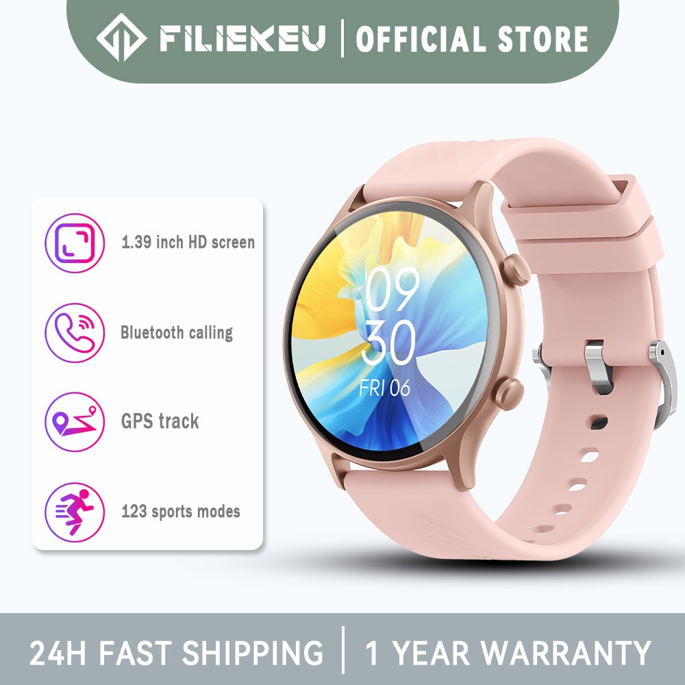 FILIEKEU smart watch couple bluetooth call fashion waterproof wrist ...
