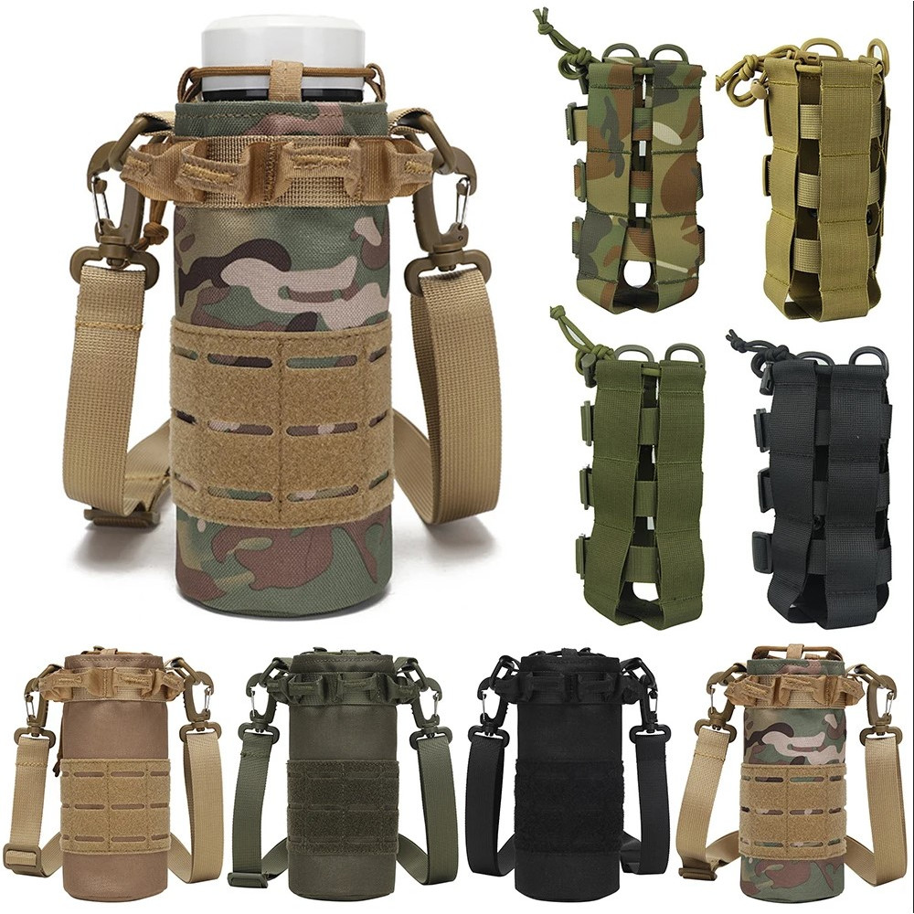 Tactical Molle Water Bottle Pouch Outdoor Sport Hydration Carrier Bag Nylon Travel Kettle Pack ...