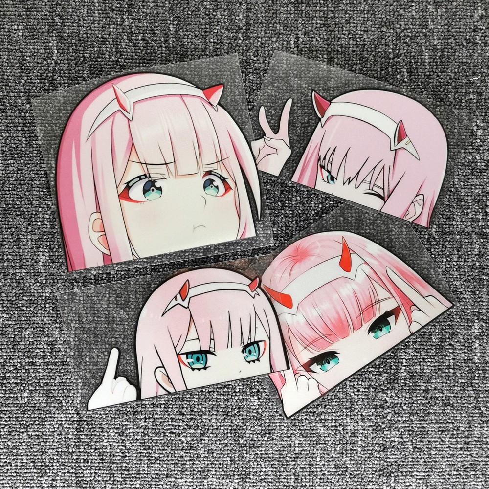 Car Stickers DARLING In The FRANXX 02 Zero Two Anime Reflective ...