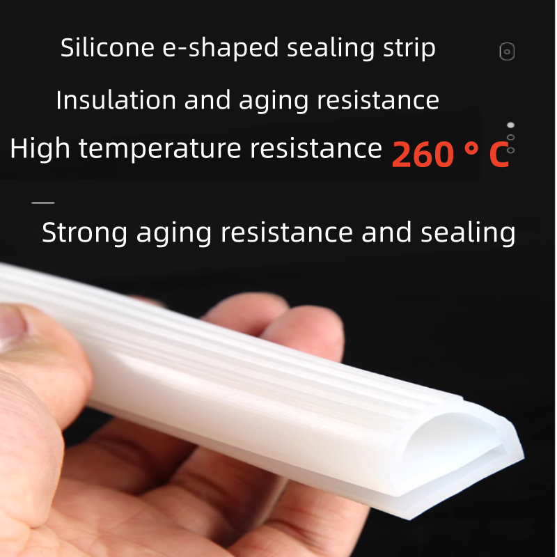 High Temperature Resistant E-Type Silicone Sealing Strip Oven Silicone ...