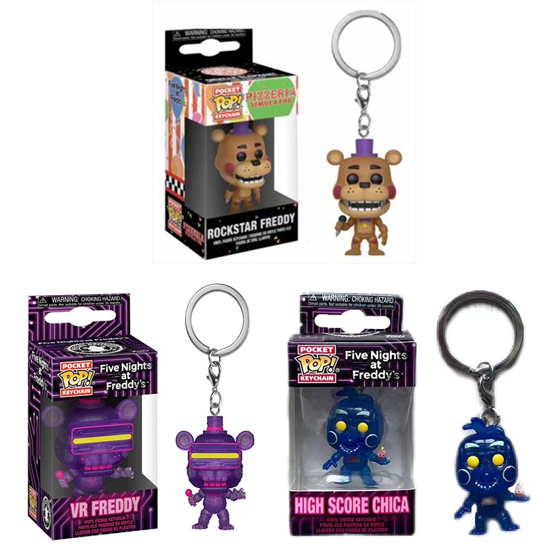 Funko pop five nights at freddy's high score chica keychain Car Pendant ...