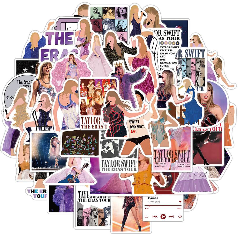 [Large Sticker]50PCS The Eras Tour Singer Taylor Swift Hot Stickers ...