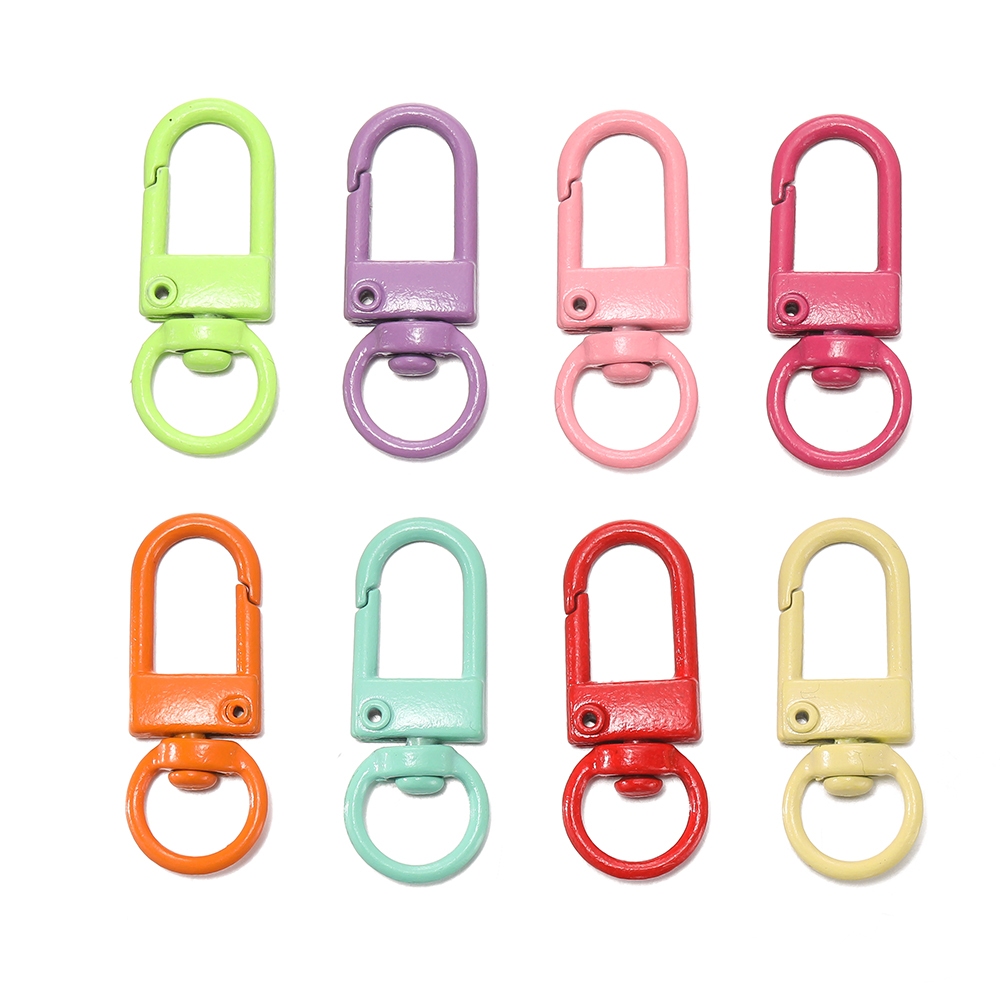 St.kunkka 10 Pieces 13 * 33mm Claw Hook U-Shaped Candy Color Keychain ...