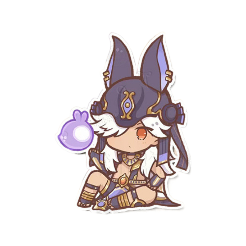 Acrylic Brooch Game Genshin Impact Cute Cartoon Private Tinari Q ...